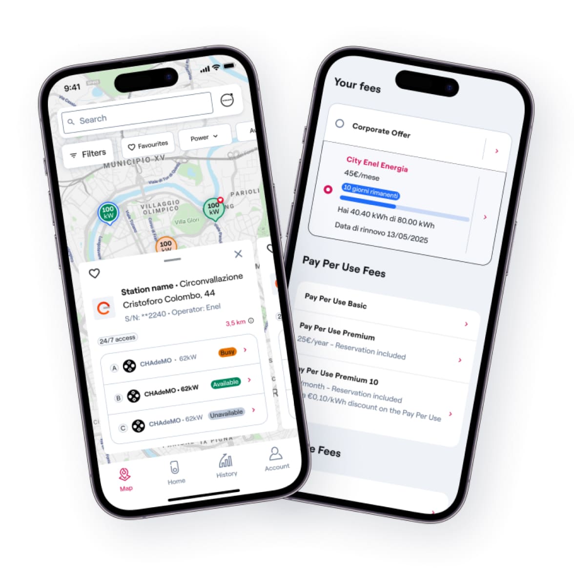 Enel On Your Way App: Electric Car Charging Services | Enel X